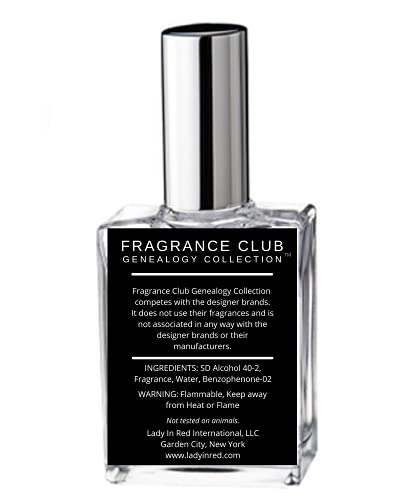 Fragrance Club Genealogy Collection Inspired by Aventus for Men, EDP 1.9 oz., Mens fragrance with Jasmine, Velvety Woods and Musk, A sensual scent that makes a great gift.