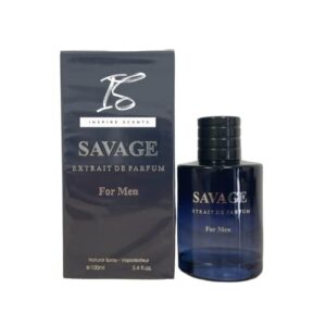 INSPIRE SCENTS Savage for Men - 3.4 Oz Men's Extrait De Parfum Spray + Savage Cologne for Men Warm Masculine Scent for Daily Use Men's Casual Cologne 3.4oz Fluid Ounce/100ml each (Pack of 2)