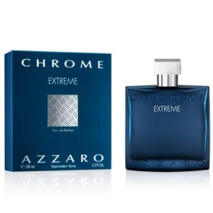 azzaro chrome extreme eau de parfum — mens cologne — woody, citrus & amber fragrance, 3.4 fl oz