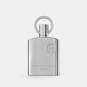 afnan supremacy silver pour homme for men eau de parfum spray, 3.4 ounce