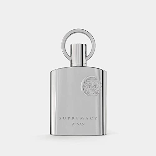 Afnan Supremacy Silver Pour Homme for Men Eau de Parfum Spray, 3.4 Ounce