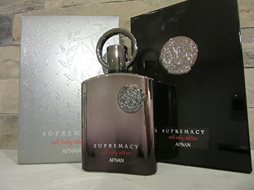 Afnan Supremacy Silver Pour Homme for Men Eau de Parfum Spray, 3.4 Ounce