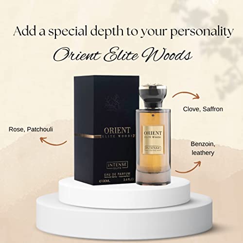 Orient Elite Woods for Men EDP - Eau De Parfum 100ml(3.4 oz) with Magnetic Gift Box Perfect For Gifting | Christmast Gift Basket, Holiday Gift Box, Perfume, Oud perfume, Perfumes for men, Men's fragrances, Fragrance, Men's eau de parfum | Clove, Saffron,