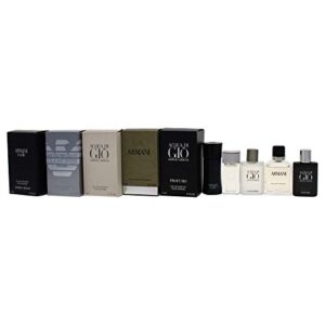 Armani 5 Piece Set For Men (Code 4ml/Diamonds 4ml/Adg 5ml/Green 7ml/Adg Profumo 5ml)