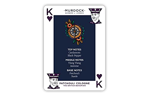 Murdock London Patchouli Cologne| Heady, Spicy, British Bohemian | Cardamom and Jasmine with Spicy Base Notes | Made in England | 3.4 oz