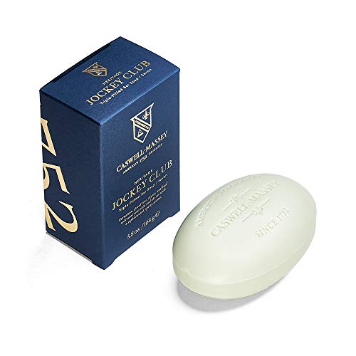 Caswell-Massey Heritage Jockey Club Single Soap Bar, Scented & Moisturizing Bath Soap For Men & Women, Made In The USA, 5.8 Oz