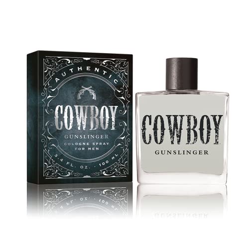 Tru Western Cowboy Gunslinger Men's Cologne, 3.4 fl oz (100 ml) - Warm, Fresh, Bold