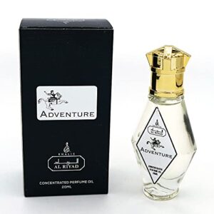 maison d’orient adventure 20 ml for men roll-on attar | premium perfume oil | alcohol-free | vegan & cruelty-free arabian fragrances | house of al riyad dubai