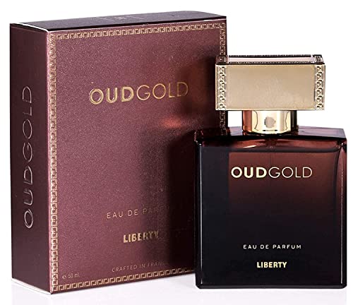 Liberty Luxury OudGold Perfume for Men and Women (50ml/1.7Oz), Eau De Parfum (EDP), Crafted in France, Long Lasting Smell, Woody notes.