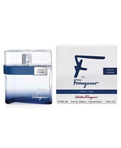 salvatore ferragamo f free time eau de toilette spray for men, 3.4 ounce