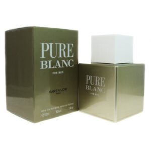 karen low pure blanc eau de toilette spray for men, 3.4 ounce