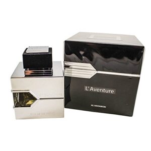 al haramain l’aventure eau de parfum, 3.33 ounce (100 ml) – for creed aventus lovers, black