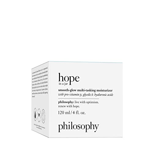 philosophy renewed hope in a jar smooth glow multi-tasking moisturizer, 4 Fl. Oz.