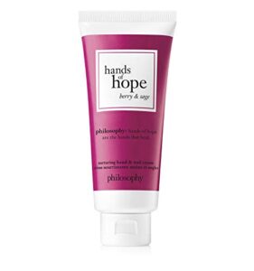 philosophy hands of hope hand and nail cream, berry and sage, 1 oz