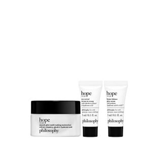 hope 3 piece skincare set 0.5 oz. + 0.1 oz. + 0.1 oz.