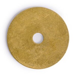 hardware philosophy 10 plain round washers brass hardware 1.1″