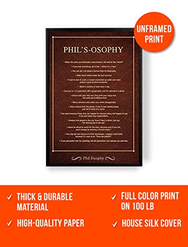 Modern Family Poster – Cool TV Props Family Posters Inspired by Phils Osophy Book Modern Family Merchandise – Modern Family Life Lessons From Dad – Cool College Posters from Loving Family Dad Phil