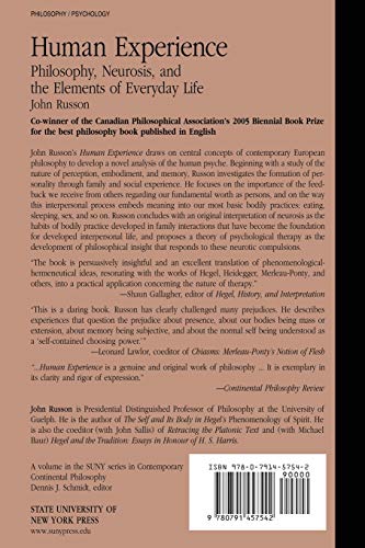 Human Experience: Philosophy, Neurosis, and the Elements of Everyday Life (Suny Series in Contemporary Continental Philosophy)