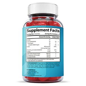 Justified Laboratories (3 Pack) Tru Bio Keto Gummies 1000MG ACV with Pomegranate Juice Beet Root B12 180 Gummys