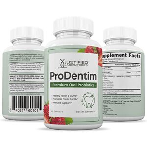 Prodentim 1.5 Billion CFU Oral Probiotic Supports Strong Healthy Gums Teeth Bad Breath 60 Capsules