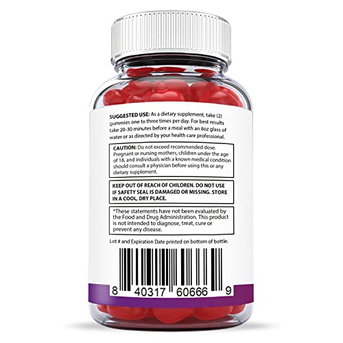 Justified Laboratories (10 Pack) Ketofitastic Keto Gummies 1000MG ACV with Pomegranate Juice Beet Root B12 600 Gummys