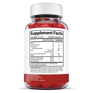 Justified Laboratories (3 Pack) Supreme Keto ACV Gummies 1000MG with Pomegranate Juice Beet Root B12 180 Gummys