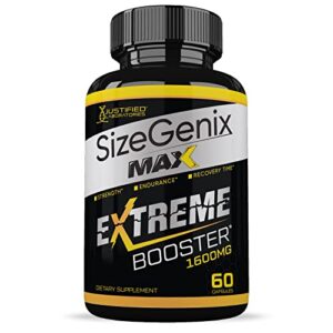 (2 Pack) Sizegenix Max 1600MG All Natural Advanced Men's Health Formula 120 Capsules