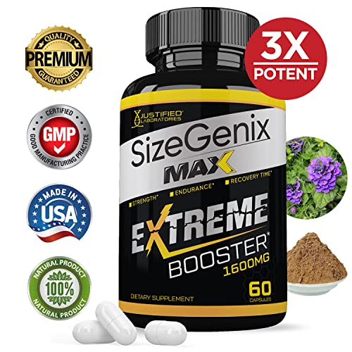 (2 Pack) Sizegenix Max 1600MG All Natural Advanced Men's Health Formula 120 Capsules