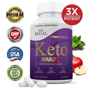 (2 Pack) Regal Keto Max Keto Pills 1200MG Includes Includes Apple Cider Vinegar goBHB Exogenous Ketones Advanced Ketosis Support for Men Women 120 Capsules