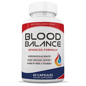 (2 Pack) Blood Balance Advanced Formula 620MG All Natural Formula Supplement Pills 120 Capsules