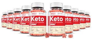 (10 pack) truly keto super fruit 448mg max gummies collagen booster contains organic silica bamboo acai berry with pomegranate juice 600 gummys