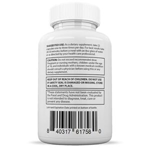 Justified Laboratories (2 Pack) Algarve Keto ACV Pills 1275MG Formulated with Apple Cider Vinegar Keto Support Blend 120 Capsules