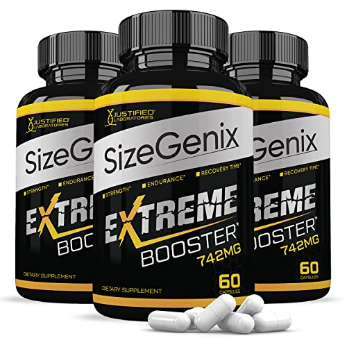 (3 Pack) Sizegenix 742mg All Natural Advanced Men's Health Formula 180 Capsules