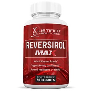 (3 Pack) Reversirol Max 1295MG Formula All Natural Cardiovascular Support Supplement Pills 180 Capsules