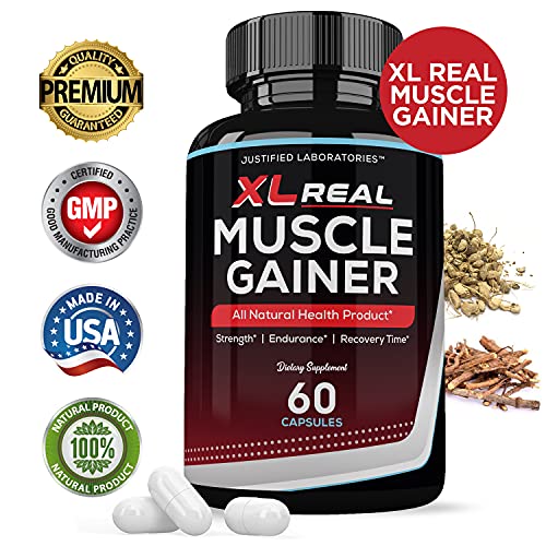 XL Real Muscle Gainer All Natural Advanced Men's Heath Formula 60 Capsules