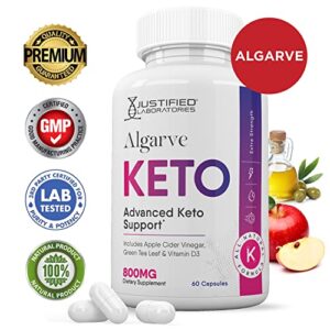 Justified Laboratories Algarve Keto ACV Pills 1275MG Formulated with Apple Cider Vinegar Keto Support Blend 60 Capsules