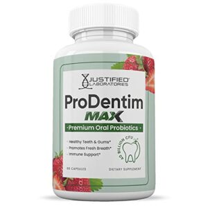 (2 Pack) Prodentim Max 40 Billion CFU Oral Probiotic Supports Strong Healthy Gums Teeth Bad Breath 120 Capsules