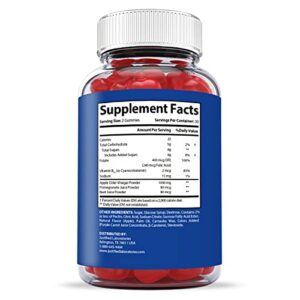 Justified Laboratories (10 Pack) Slim Candy Keto ACV Gummies 1000MG with Pomegranate Juice Beet Root B12 600 Gummy