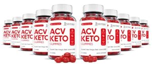 justified laboratories (10 pack) total acv heath keto gummies 1000mg with pomegranate juice beet root b12 600 ketos gummys