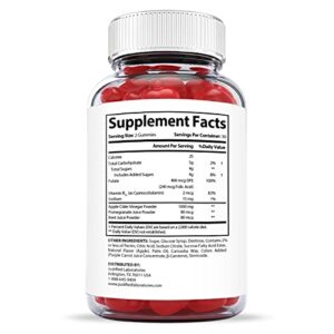 Justified Laboratories (10 Pack) Total ACV Heath Keto Gummies 1000MG with Pomegranate Juice Beet Root B12 600 Ketos Gummys