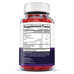 Justified Laboratories (10 Pack) Bio Lyfe Keto ACV Gummies 1000MG with Pomegranate Juice Beet Root B12 600 Gummys