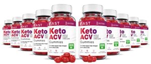 justified laboratories (10 pack) fast keto acv gummies 1000mg with pomegranate juice beet root b12 60 gummys