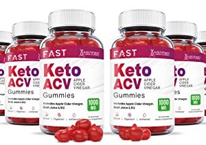 Justified Laboratories (10 Pack) Fast Keto ACV Gummies 1000MG with Pomegranate Juice Beet Root B12 60 Gummys