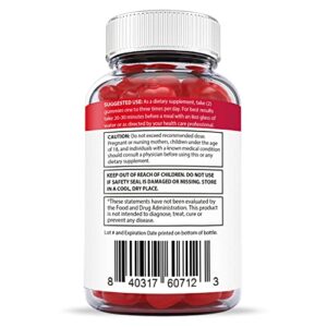 Justified Laboratories (10 Pack) Fast Keto ACV Gummies 1000MG with Pomegranate Juice Beet Root B12 60 Gummys