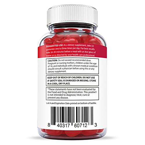 Justified Laboratories (10 Pack) Fast Keto ACV Gummies 1000MG with Pomegranate Juice Beet Root B12 60 Gummys