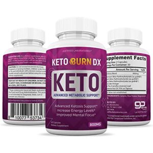 (3 Pack) Keto Burn DX Pills 800MG Includes Apple Cider Vinegar goBHB Exogenous Ketones Advanced Ketosis Support for Men Women 180 Capsules