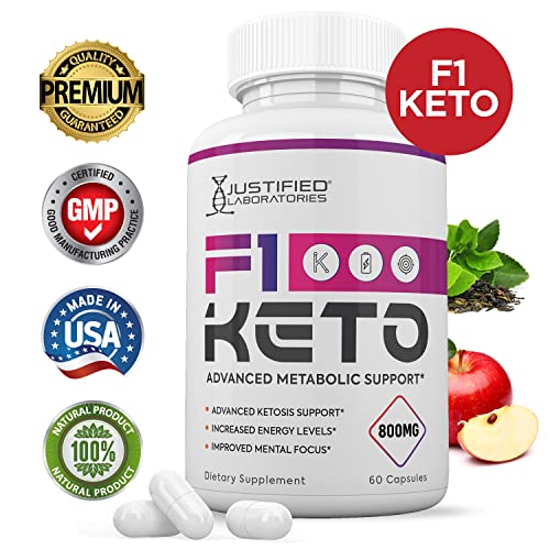 (5 Pack) F1 Keto Now 800MG Includes goBHB Exogenous Ketones Advanced Ketosis Support for Men Women 300 Capsules