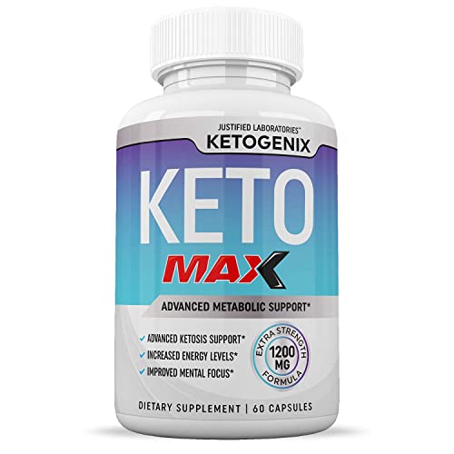 Ketogenix Max 1200mg Keto Pills Ketogenic Supplement Includes goBHB Exogenous Ketones Apple Cider Vinegar Macadamia Nut Oil and Green Tea Advanced Ketosis Support for Men Women 180 Capsules 3 Bottles