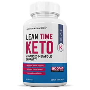 (5 Pack) Lean Time Keto Pills Includes Apple Cider Vinegar goBHB Exogenous Ketones Advanced Ketogenic Supplement Ketosis Support for Men Women 300 Capsules