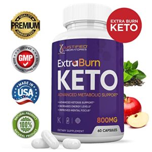 (10 Pack) Extra Burn Keto Pills 800MG Includes Patented goBHB® Exogenous Ketones Advanced Ketosis Support for Men Women 600 Capsules